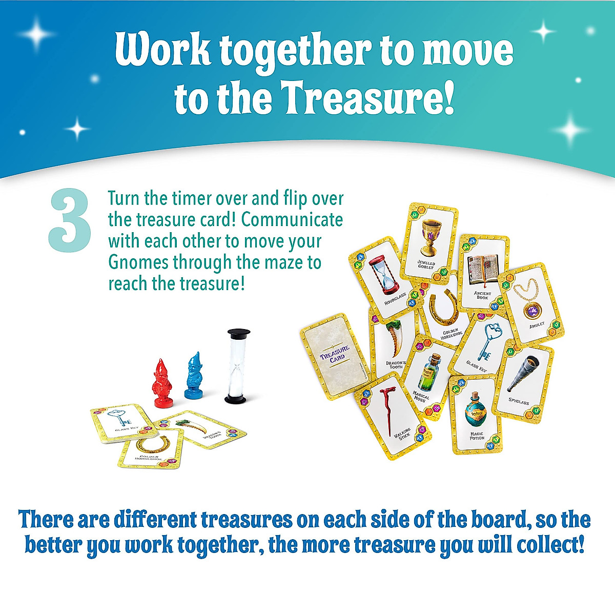 Peaceable Kingdom Gnomes at Night A Cooperative Maze Game for 2 to 4 Kids Ages 6+