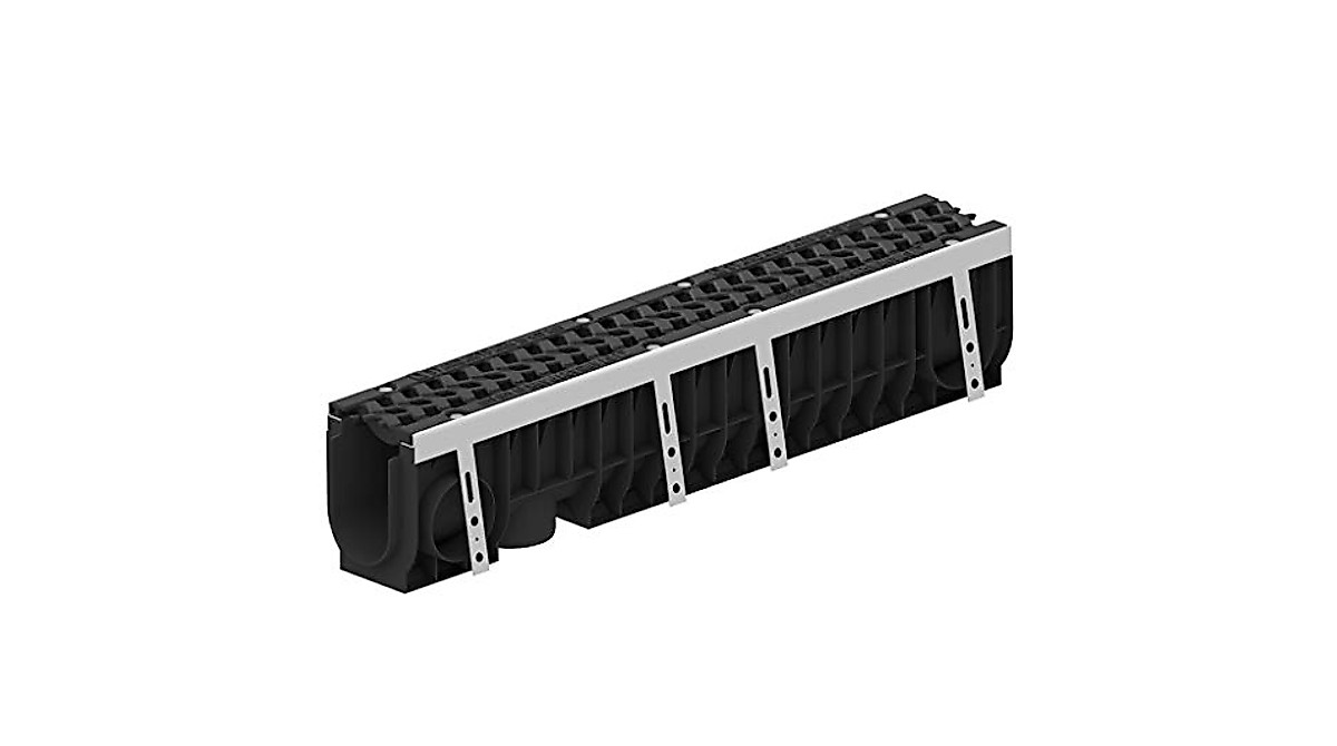 Heavy-Duty 4 Inch Cast Iron Trench Drain System | Heavy Traffic Solution