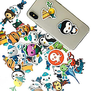 2 Pack 80pcs Octonauts not Repeating Kids Toys Stickers Movie Barnacles Peso PVC Waterproof Bubble Sticker Children Room Party Supplies