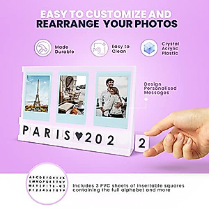 Instax Frame for Fujifilm Instax Mini Film Accessories, Acrylic instax Mini Frame for instax Wide fujifilm instax evo instax Mini 7 Film instax Mini 40 Film instax Wide 300 instax Accessories