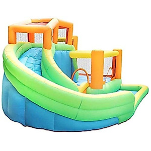 Kids Bouncy Castle Inflatable Castle Family Children's Playground Outdoor Play Equipment Small Trampoline Slide Combination Inflatable Bouncer Bounce House