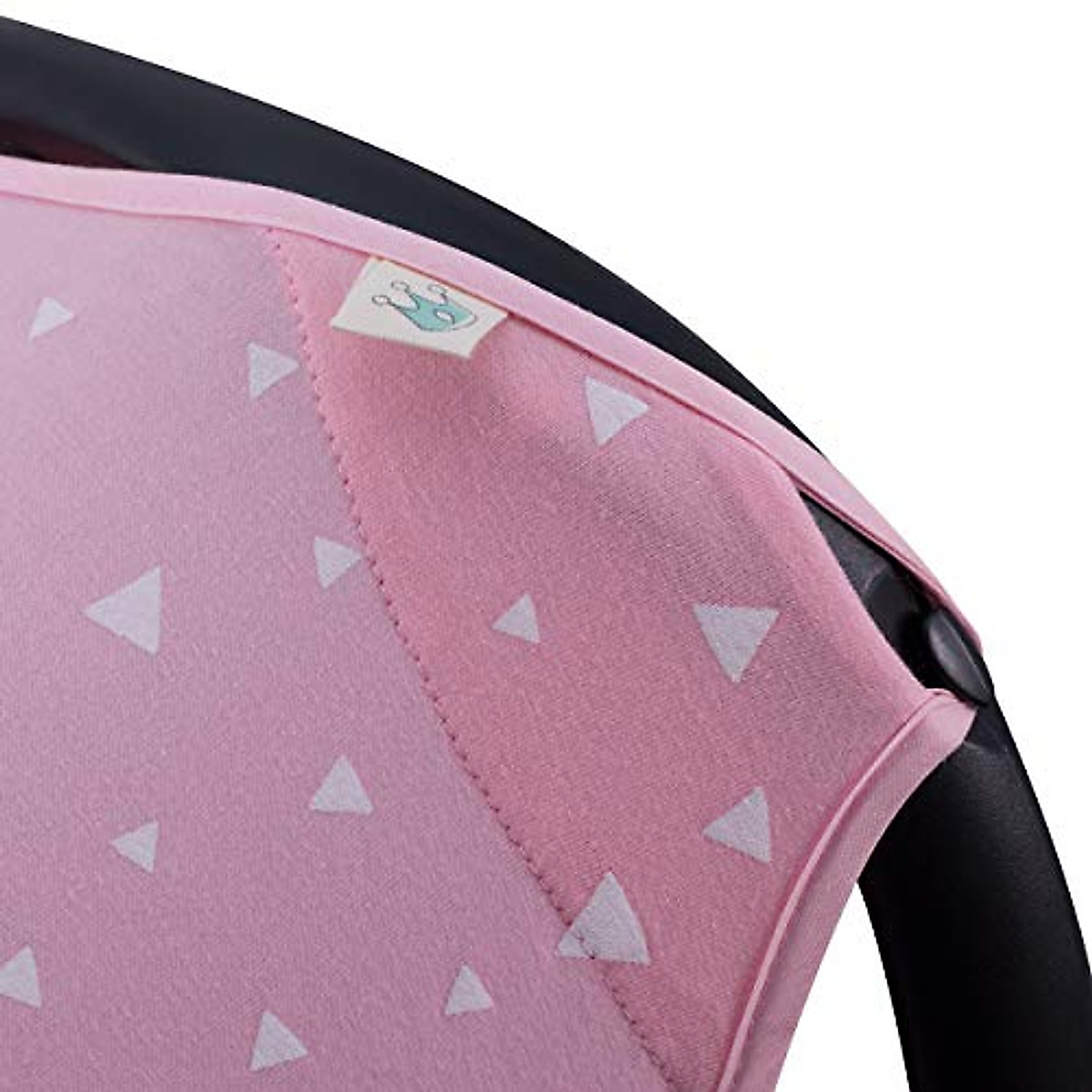 JYOKO Kids Cotton Hood Canopy Compatible with Maxi COSI Cabriofix, Pebble (Pink Sparkles)