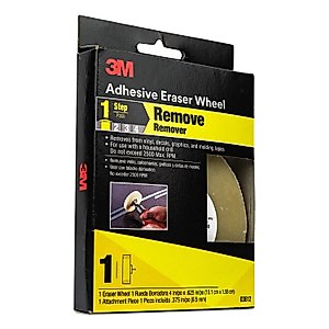 3M 03612 4" x 5/8" Adhesive Eraser Wheel
