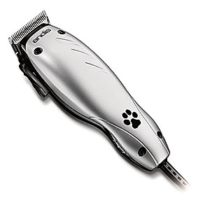 Andis EasyClip Multi-Style 10-Piece Adjustable Blade Clipper Kit, Animal Grooming, Silver, MC-3 (18410)