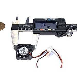 4 Pieces 5v Fan mini 25mm x 7mm 2pin 2507 dc mini micro brushless cooling A30