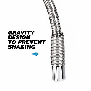 Commercial Sink Sprayer Hose,44 inch Commercial Kitchen Sink Faucets Flexible Hose Replacement，with Heat Resistant Black Handle，for Commercial Kitchen Faucet.