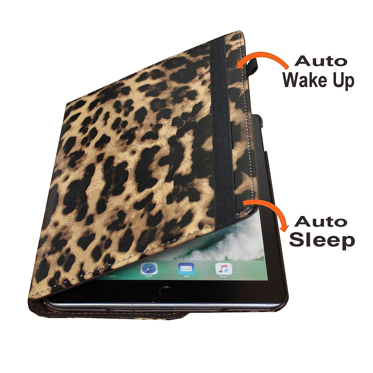 JYtrend Case for 2022 iPad 10th Generation 10.9 inch, Rotating Stand Smart Magnetic Auto Wake Up/Sleep Cover for Model A2696 A2757 A2777 (Leopard)