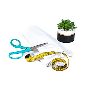 100% Cotton Muslin White Fabric - 59in Wide X 3yds Long (Medium Weight)