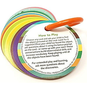 MOLLYBEE KIDS Toddler Outdoor Scavenger Hunt Cards at The Park, Toddler Games, Gifts for Ages 2, 3