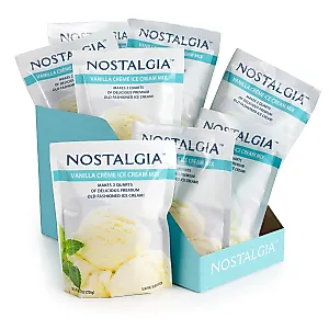 Nostalgia Premium Ice Cream Mix, 8 (8-Ounce) Packs, Makes 16 Quarts Total