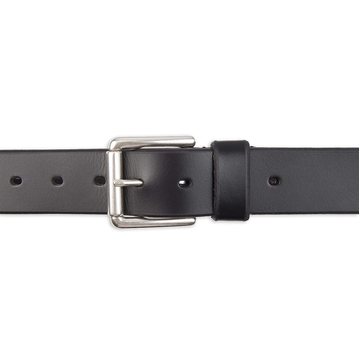 Dockers Men's Casual Leather Belt - 100% Soft Top Grain Genuine Leather Strap with Classic Prong Buckle, Black, 38
