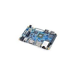 NanoPC-T3 Plus Open Source Single Board Computer with Gbit Ethernet Ports 2GB 32bit DDR3 RAM 16GB eMMC Based in S5P6818 Soc Support Android5.1 UbuntuCore+Qt OS (with Heat Sink and Antenna)