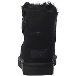 UGG Women's Mini Bailey Button Ii Boot, Black, 09