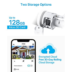 ZOSI C190 H.265+ 3MP WiFi Outdoor Security Camera with Two-Way Audio, IP67 Waterproof, 80ft Color Night Vision, AI Human Detection,Motion Alert, Smart Light and Sound Alarm,SD Card Storage