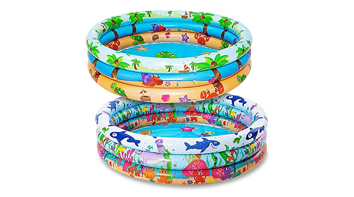 JOYIN 2 Pack 47" Inflatable Baby Pools for Summer Fun