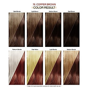 Adore Semi Permanent Hair Color - Vegan and Cruelty-Free Hair Dye - 4 Fl Oz - 076 Copper Brown (Pack of 1)