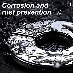 Wall Split Flange Stainless Steel Escutcheon Plate plumbing Cover Self-Adhesive Round for 50mm Diameter Pipe