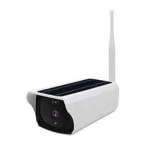 SEWMED 1080P HD Outdoor IP Wireless Security Bullet Camera with Solar Panel 4G/WiFi Home Security Protection Battery Power CCTV Surveillance Two Way Audio (WiFi+SD 64G)