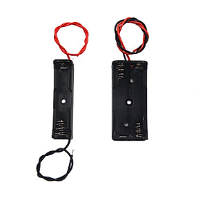 LAMPVPATH (Pack of 8) Battery Holder Bundle 2Pcs 1 X 1.5V Single AA Battery Holder, 2Pcs 2 X 1.5V AA Battery Holder, 2Pcs 1 X 1.5V AAA Battery Holder, 2Pcs 2 AAA Battery Holder with Leads