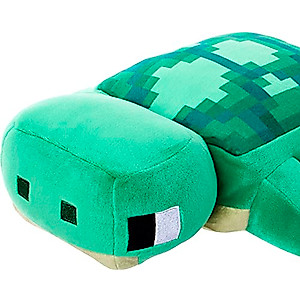 Mattel Minecraft Plush Turtle 12-inch Stuffed Animal Figure, Inspired by Video Game Character, Collectible Toy