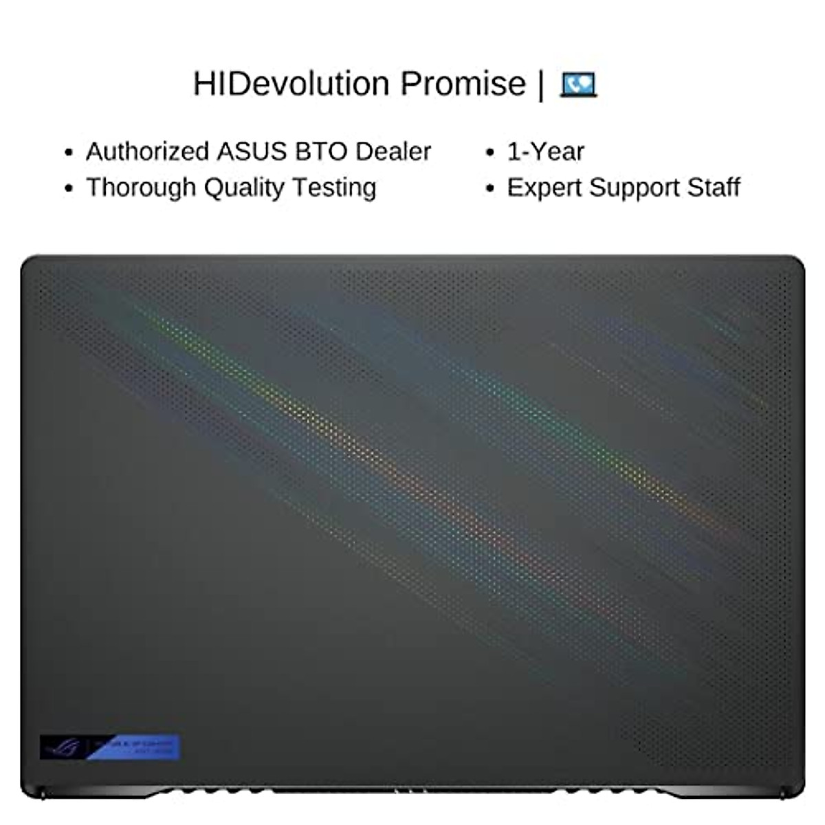 HIDevolution [2022] ASUS ROG Zephyrus G15 GA503RW 15.6" QHD 165Hz, 3.3 GHz AMD Ryzen 9 6900HS, RTX 3070 Ti, 16 GB 4800MHz RAM, 1 TB PCIe SSD