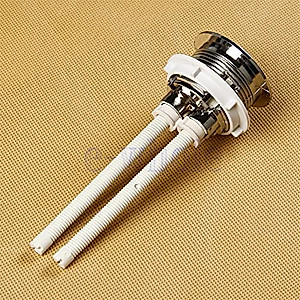 Toilet Tank lid Replacement 1X WC Toilet Cistern Replacement Plastic Water Tank Push Button Dual Flush DIY Repair Tool with 2 Rods for 38mm Hole