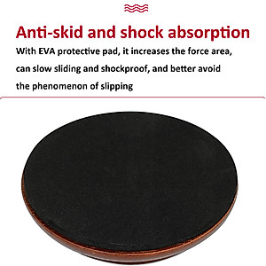 Piano Caster Cups,Piano Floor Wood Protector,Piano Caster Pads Non-Slip & Anti-Noise Foot for Piano,4 Cups