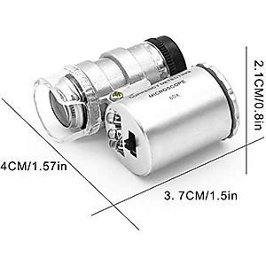 HMKIS Diamond Tester Pen, High Accuracy Jewelry Diamond Tester＋ 60X Mini LED Magnifying, Professional Diamond Selector for Novice and Expert, Thermal Conductivity Meter