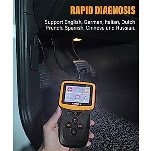 YAKEFLY OBD2 Scanner Diagnostic Tool,Car OBD2 Scanner Code Reader Engine Fault Code Reader Scanner,Vehicle Check Engine Light Scan Tool, Car OBDII/EOBD Diagnostic Scan Tool for All Vehicles After 1996