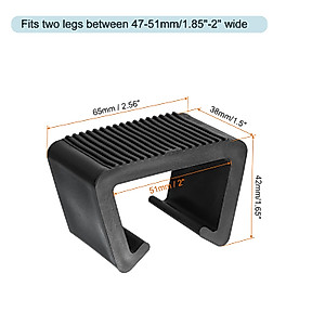 uxcell Outdoor Furniture Clips, 4pcs Patio Sofa Clips Rattan Furniture Clamps Wicker Chair Fasteners for Connect Sectional Outdoor Patio Furniture, 51mm(2")