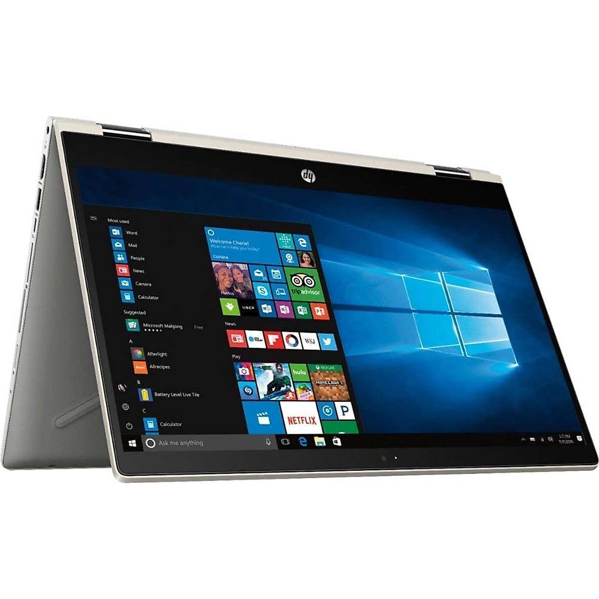 HP Pavilion X360 2-in-1 2019 Flagship 14" Full HD IPS Touchscreen Laptop/Tablet, Intel Quad-Core i5-8250U 8GB DDR4 128GB SSD 802.11ac Bluetooth 4.2 Fingerprint Reader Backlit Keyboard Win 10 (Renewed)