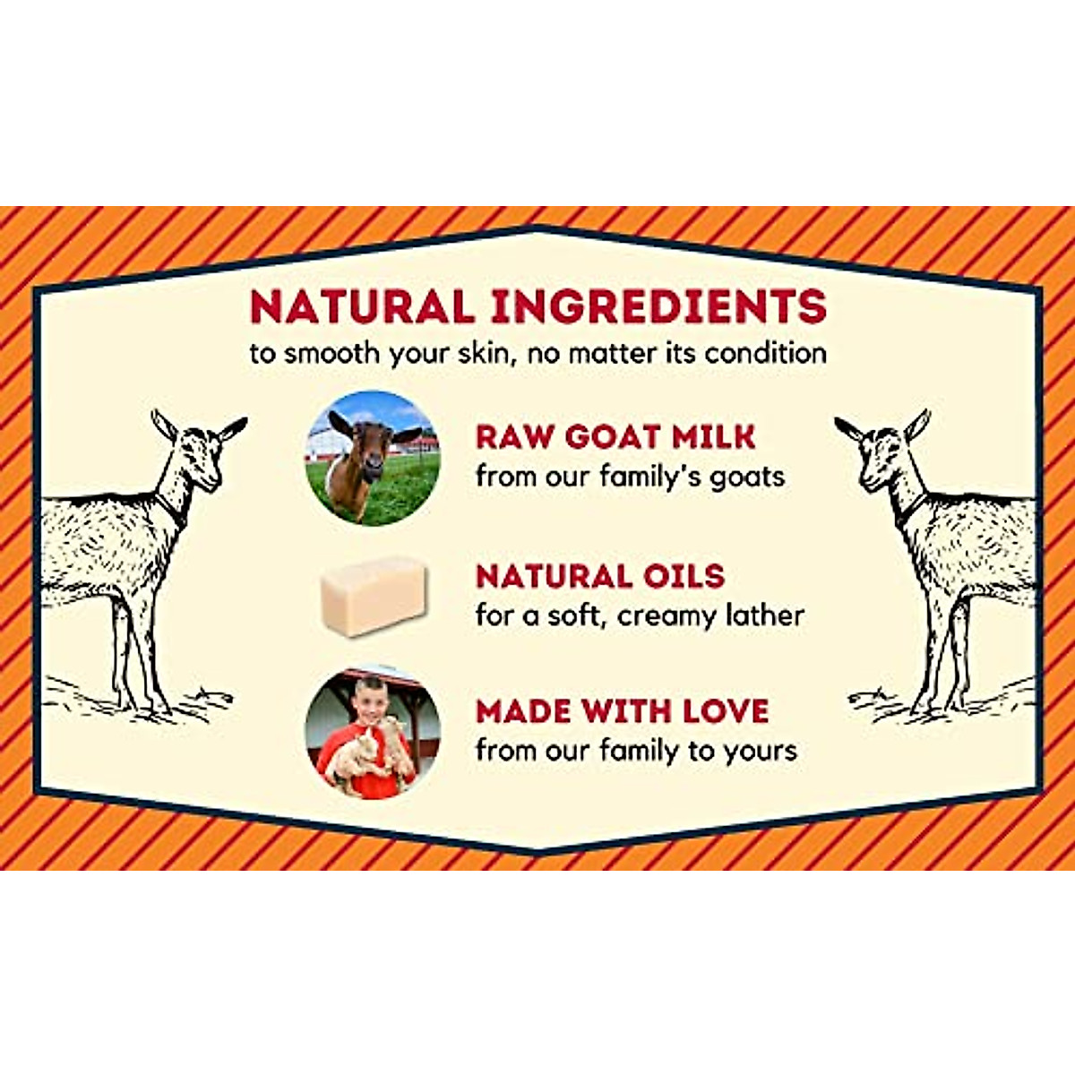 Goat Milk Stuff Goat Milk Soap - OCEAN SOAP | Handmade All-Natural, Goat Milk Soap Bars for Dry Skin Relief, Body & Face Wash for Men and Women, Bar Soap (Box of 2)