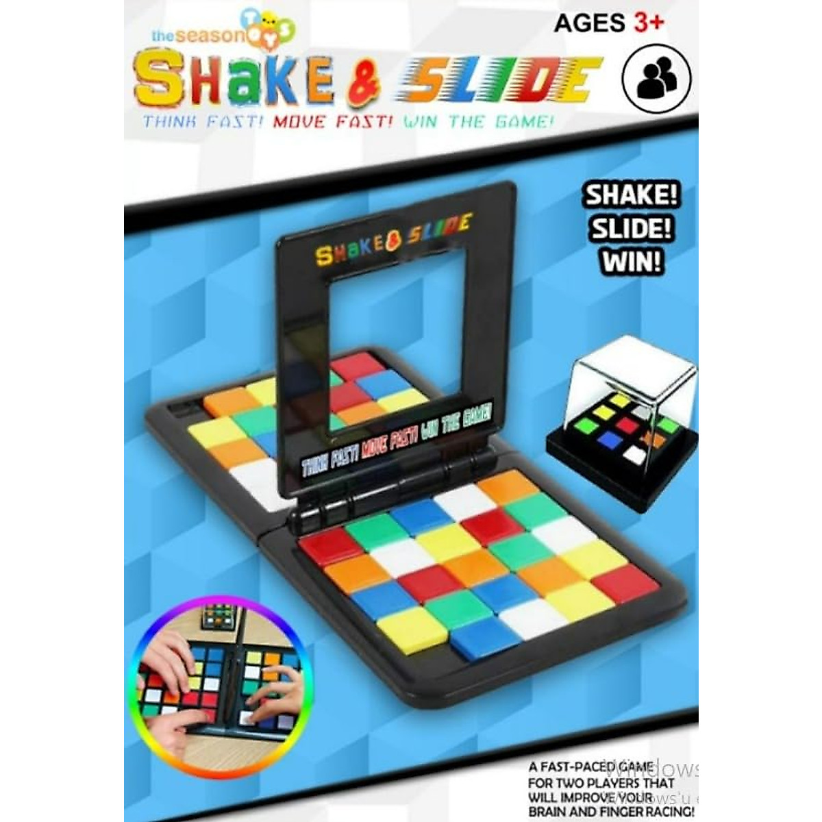 The Season Toys Shake & Slide Block Game Shape Matching Intelligence Board Game for Family Game Nights