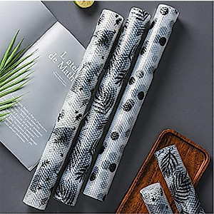 Shelf Liners,Non-Adhesive EVA Cabinet Drawer Liner Fridge Pad,Waterproof Kitchen Refrigerator Mat, Washable Cupboard Liners for Kitchen Home 17.7"×47.2" (Wave Point)