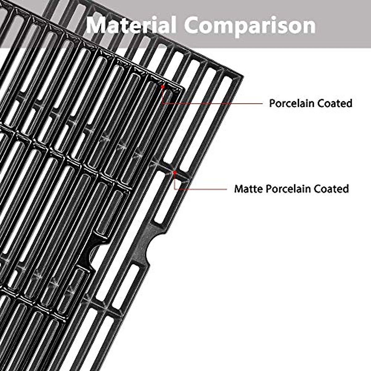 Uniflasy 17 Inch Cooking Grate for Charbroil Tru Infrared 463242715 463242716 463276016 466242715 466242815 463257520 G533-0009-W1 Nexgrill 720-0882A BHG 720-0882 Lowe's 606682 Grill Cast Iron Grid