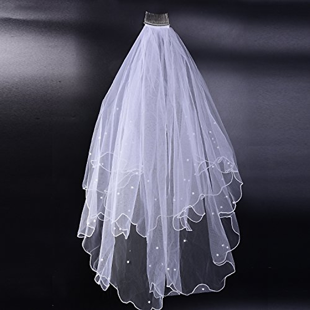 5 Pieces Hair Combs for Women Accessories Metal Bridal Hair Comb 20 Teeth Wedding Veil Comb Decorative for Women Fine Hair(White K)