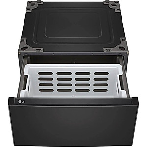 LG WDP6B 27 inch Black Steel Laundry Pedestal with Storage Drawer
