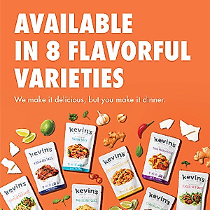 Kevin's Natural Foods Keto and Paleo Simmer Sauce Variety Pack - Stir-Fry Sauce, Gluten Free, No Preservatives, Non-GMO - 3 Pack (Teriyaki/Thai Coconut/Korean BBQ)