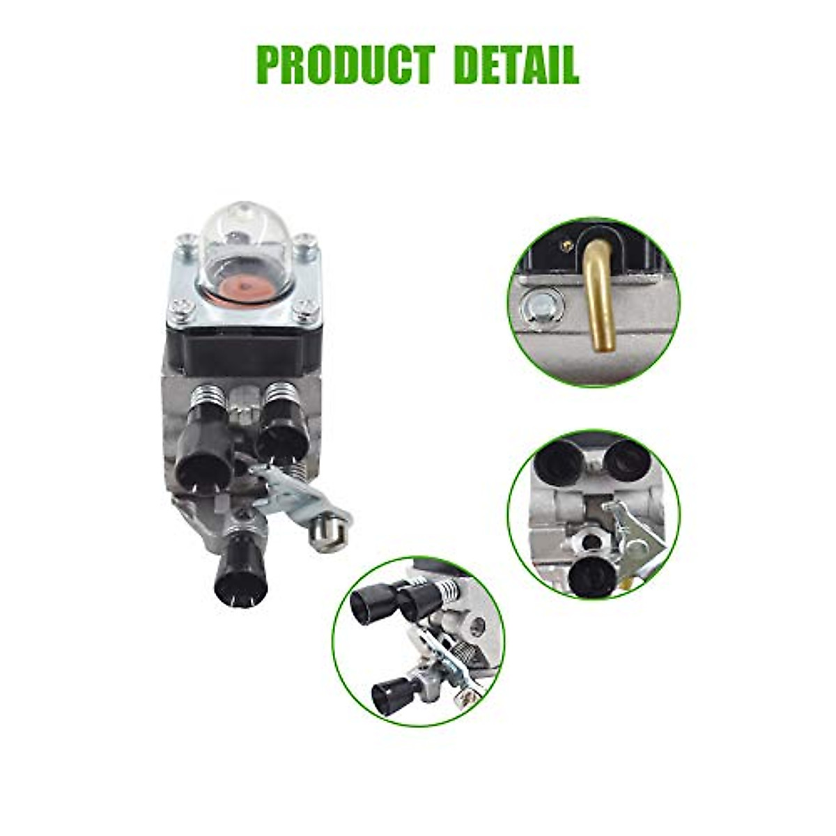 ALL-CARB C1Q-S186 Carburetor Replacement for Stihl FS45 FS46 FS46C FS55 FS55R FS55RC FS38 FS45C String Trimmer Weed Eater FC55 Edger C1Q-S186A C1Q-S186B 4140-120-0619 with Air Filter Tune Up Kit