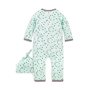 Burt's Bees Baby Baby Boy's Romper Jumpsuit, 100% Organic Cotton One-Piece Coverall, Tweet Feet, 6 Months