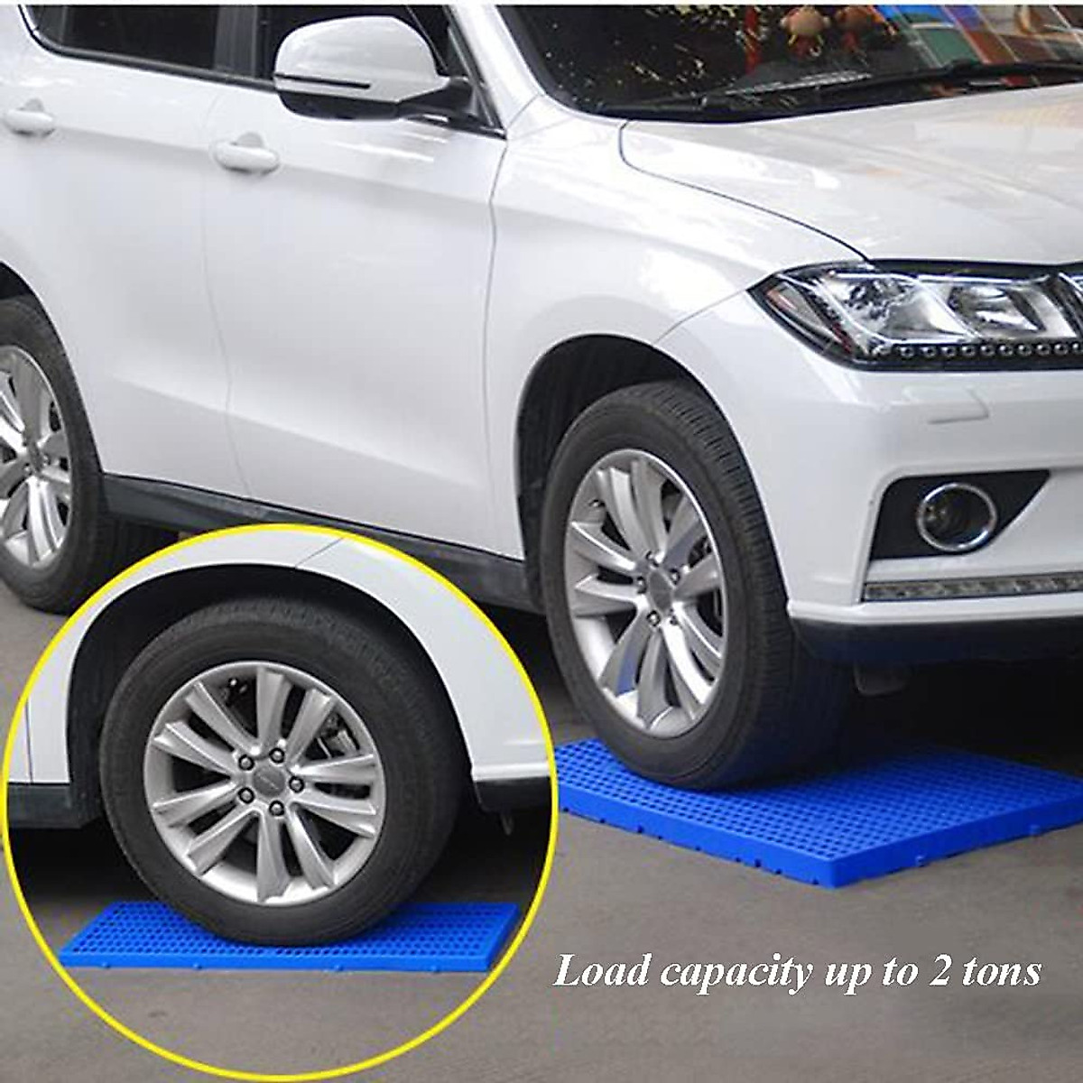 ezkxoprs Warehouse Pallet, Lightweight Plastic Pallet, Moisture-Proof Floor Mat for Basement Storage Rooms, 2200 Lb/m² Capacity (Color : Blue, Size : 100x60x5cm)