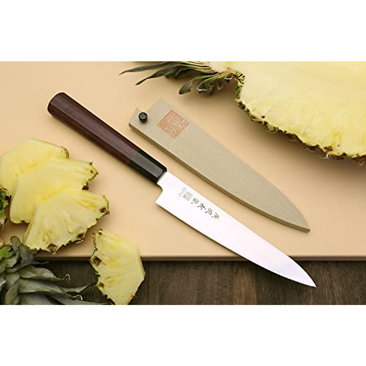Yoshihiro Ice Hardened Stainless Steel Japanese Chef Knife Set (Gyuto (210mm) & Petty (150mm))