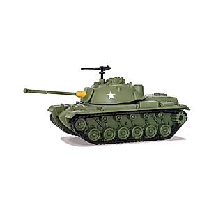 Corgi Diecast World of Tanks M48 Patton Tank with in Game Codes Military Fit The Box Scale Model WT91201, Dark Army Green