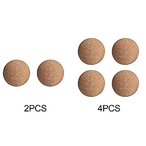 4 Pieces Wine Cork Ball Wooden Cork Ball Stopper for Wine Decanter Carafe Bottle Replacement (2.4 Inch/ 6.1 cm)