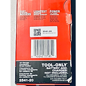 M12 FUEL 12-Volt Lithium-lon Brushless Cordless 18-Guage Compact Brad Nailer (Tool Only)