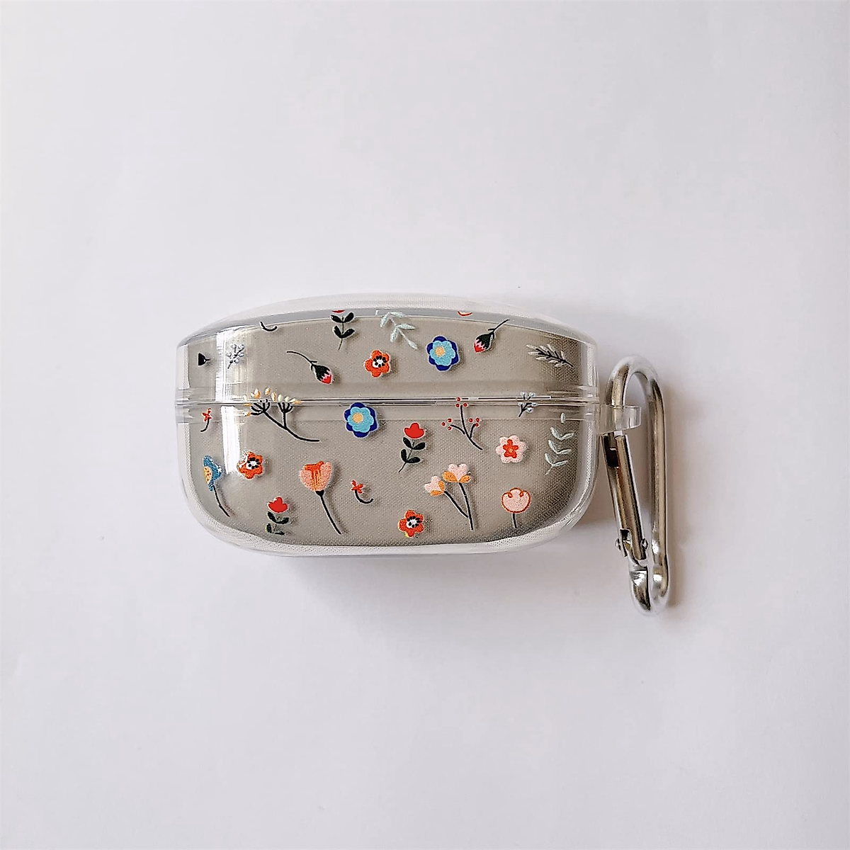 Cute Cartoon Style Soft TPU Protective Crystal Clear Transparent Case Cover Compatible with Sony WF-1000XM4 Earbuds, Protective Skin Sleeve with Key Chain (A)