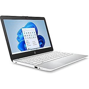 HP Stream Laptop 11-AK0053DX 11.6" Intel Celeron N4120, Intel UHD Graphics 600, 4GB DDR4 RAM, 64GB eMMC, Windows 11 Home in S Mode, Diamond White (Renewed)