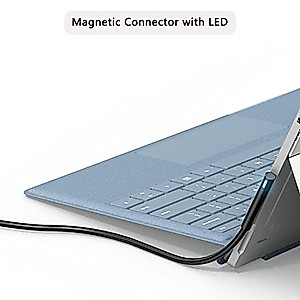 Surface Pro Charger, 65W Power Supply Adapter for Microsoft Surface Pro X/9/8/7/6/5/4/3, Surface Laptop 2/3/4, Surface Laptop Go, Surface Go, Surface Book 1/2/3, with Power Cord