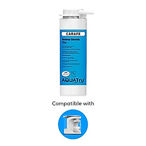 AquaTru Carafe AT100 Reverse Osmosis Filter | Reduces Arsenic, Lead, Parasitic Cysts, Copper, and More | Filters Impurities Down To 1/10000 of a Micron!
