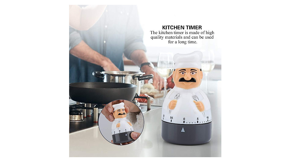 Timer - Chef Timer Dial Kitchen Timer Cooking Alarm Analogue Clock Bell ...